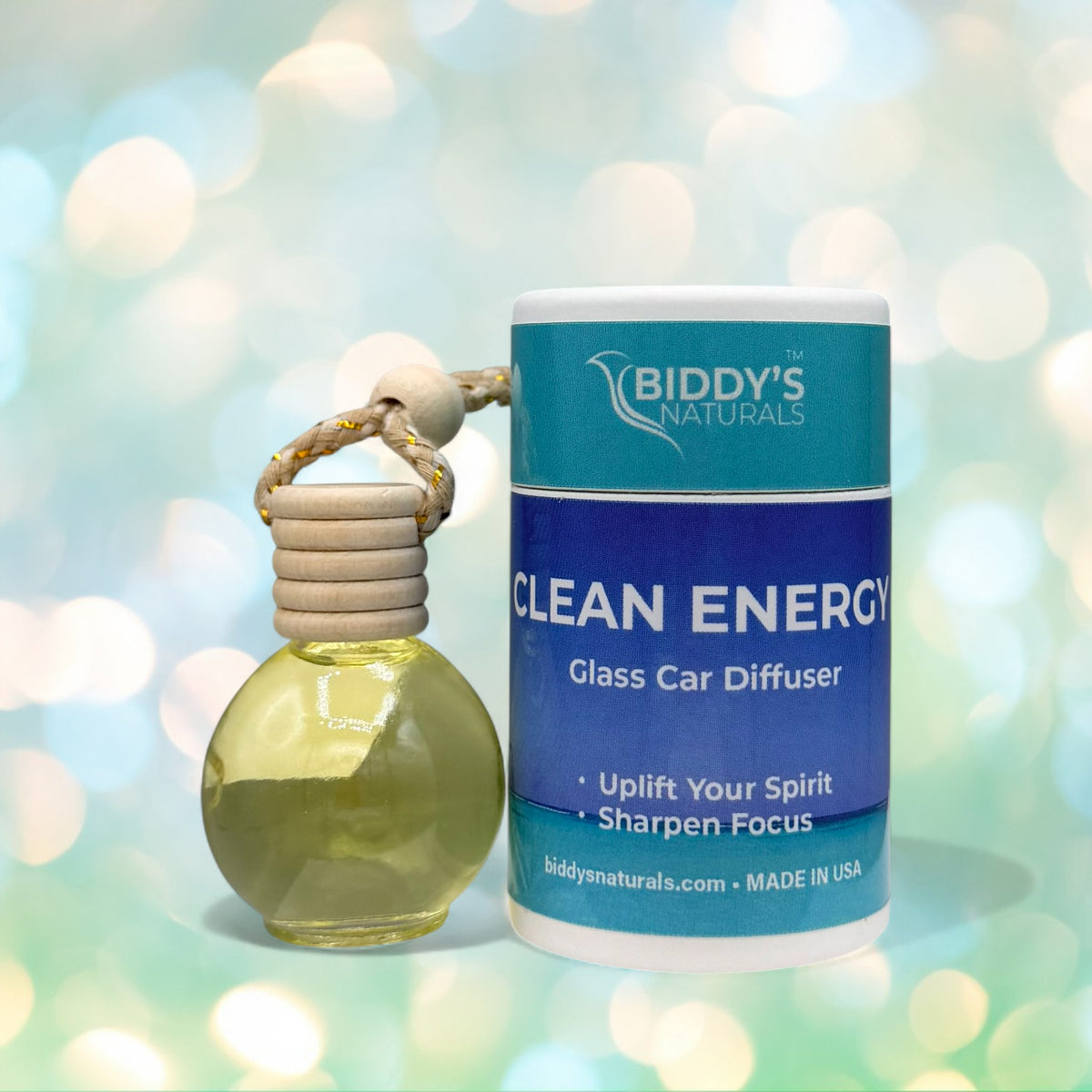 Clean Energy Glass Car Diffuser – Biddy's Naturals